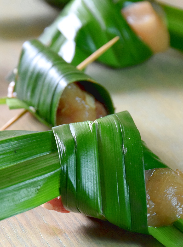 Pandan Leaf Chicken- Easy Thai Recipe