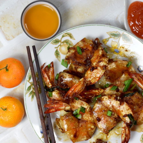 Pan-fried Shrimp with Soys Sauce- simple chinese prawn recipe