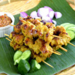 Chicken satay recipe (served with peanut sauce)