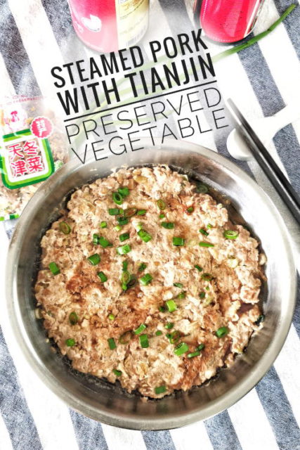 Steamed minced pork with preserved vegetables (best Cantonese dish)