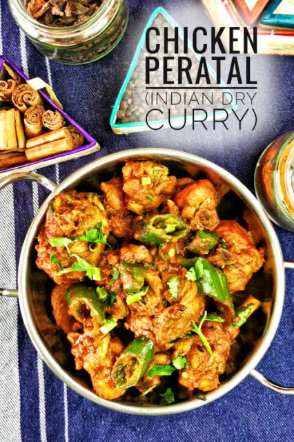 Chicken peratal - How to make Indian dry curry (celebrate Deepavali)