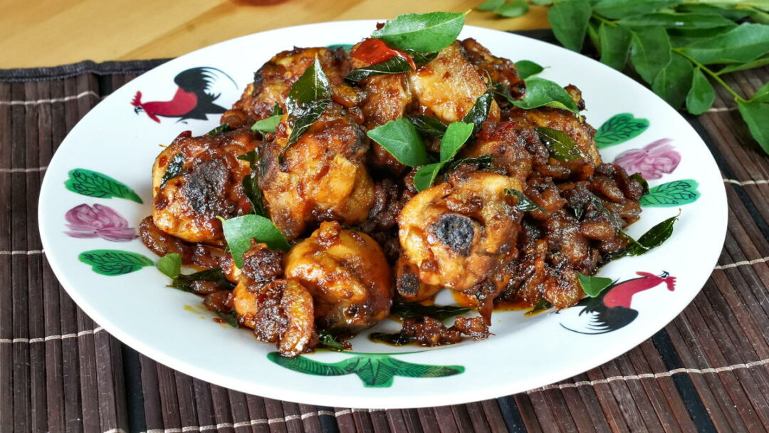 Kam Heong chicken featured image - Taste Of Asian Food
