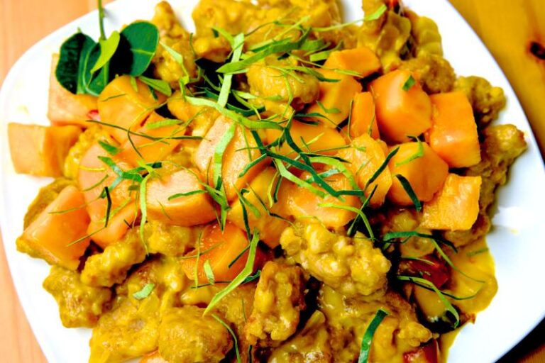 Mango Chicken recipe - Delicious crispy chicken with fresh mango